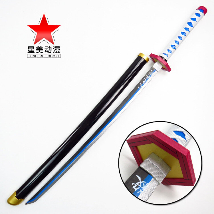 Меч Ничирин из аниме "Истребитель демонов", оружие Танджиро Камадо, Зеницу Аримы, тренировочные мечи для детей, косплей-реквизит, деревянный меч
