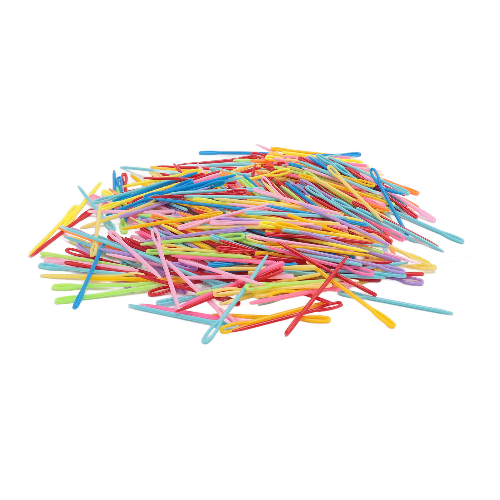1000 шт. пластиковых швейных игл с большим ушком, разноцветные иглы для пряжи, иглы для ткачества, иглы для вышивания для рукоделия и шитья.