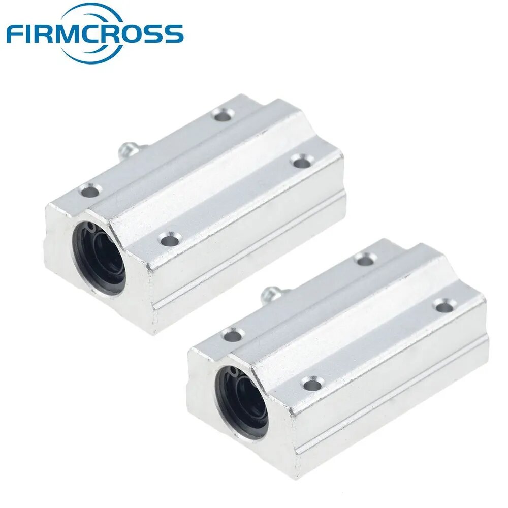 2 шт Линейный подшипник в сборе с корпусом SCS12LUU SC12LUU 12 мм Комплектующие для ЧПУ Модуль линейный удлиненный закрытого типа опорный