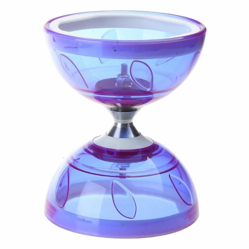 Улучшенный диаболо с тройным подшипником для тренировки баланса и координации у детей, Сливовый - маленький