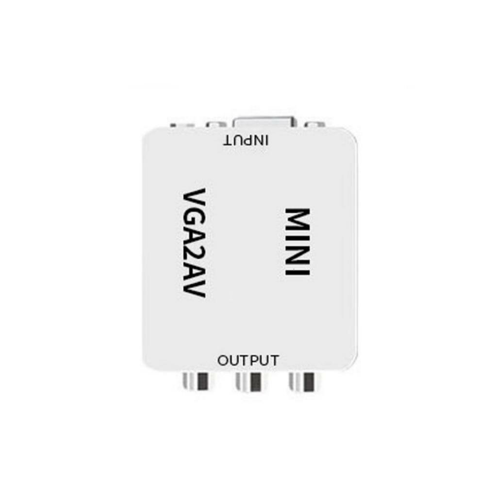 Конвертер 3RCA в VGA с портом 3,5 мм, VGA к AV RCA