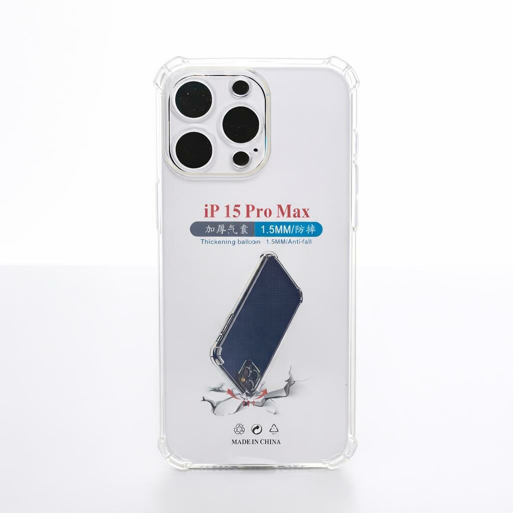 Чехол на Айфон 15 Про Макс / iPhone 15 Pro Max прозрачный, пластиковый, тонкий