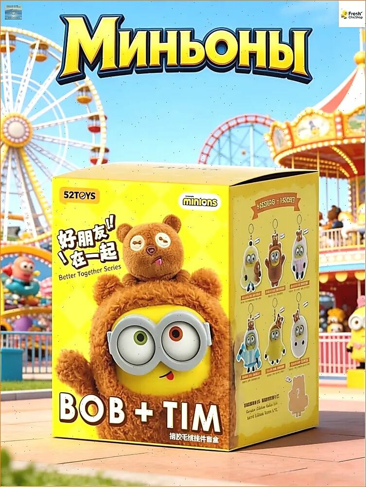 Оригинальная фигурка Minions «Друзья вместе» от 52TOYS, одна коллекционная слепая коробка, подарок