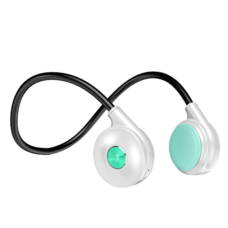 М-1С Костная передача Bluetooth беспроводные наушники белого цвета для спорта, двойной звук HD, легкий удобный дизайн