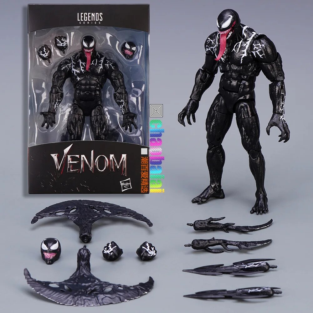 Коллекционная фигурка Venom Carnage ZDTDS Черный, Venom 3.0