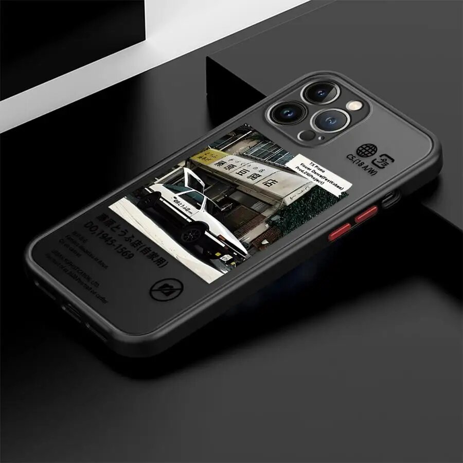 Японский классический комикс-чехол Initial D JDM AE86 для iPhone 17 16 15 11 12 14 13 Pro Max Mini XS XR 7 Plus 16E, противоударный чехол
