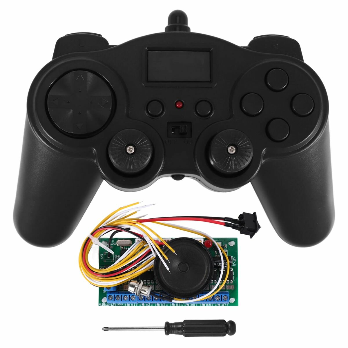 16-канальный 2.4G пульт и приёмная плата 12В контроллер DIY для радиоуправляемой машины/корабля/экскаватора, с SMA
