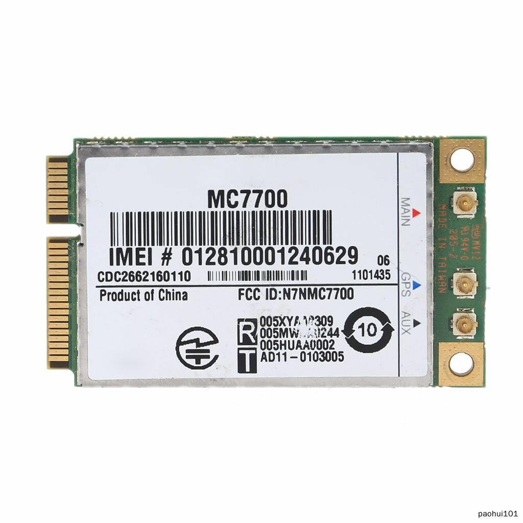 Беспроводная карта WLAN Adapter Mini PCI-E 3G/4G WWAN MODULE MC7700 PCI для экспе