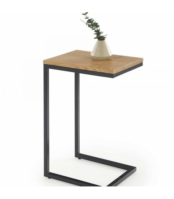 Стол журнальный Halmar NISA (дуб золотой/черный)