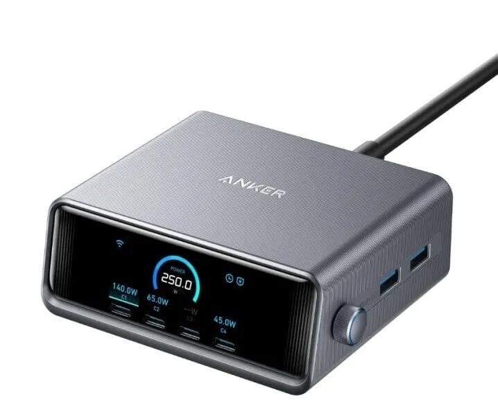 Док станция Anker Charging Base 250W черный, CN, A2345641
