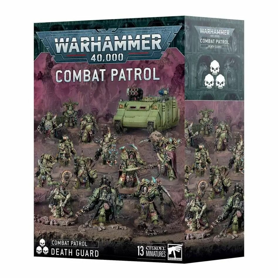 Миниатюры Combat Patrol Death Guard для настольных игр, набор для сборки и покраски, армия для быстрых сражений и хобби-коллекции
