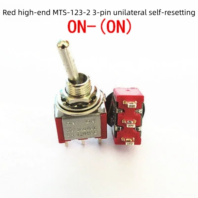 Красный поворотный переключатель MTS-123-2, 3-pin