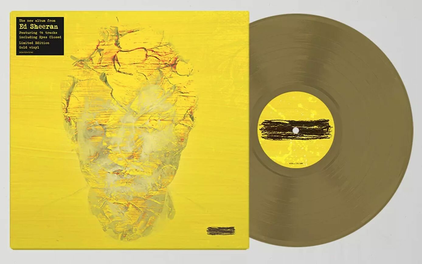Ed Sheeran - Subtract (Минус) (2500шт в мире Gold USA Limited) Золотая Виниловая Пластинка из США