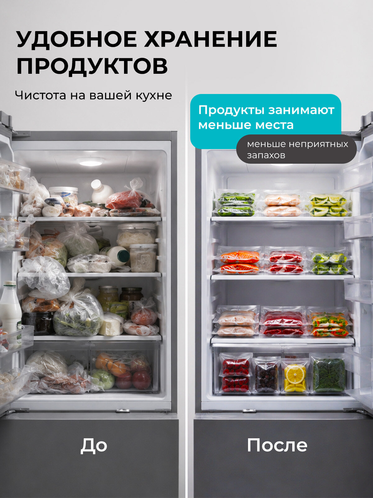 Вакууматор для продуктов Galaxy Line GL2721, вакуумный упаковщик для дома с резаком и пакетами — фото 1