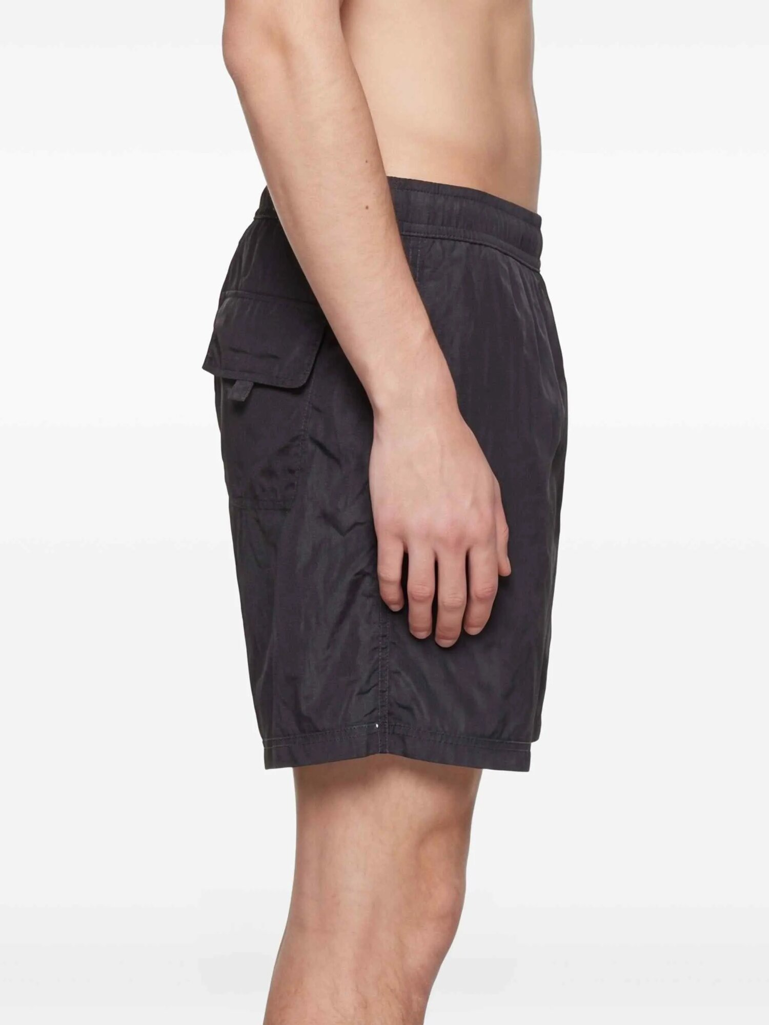Шорты для плавания Stone Island Logo-print swim shorts, размер L, серый — фото 1