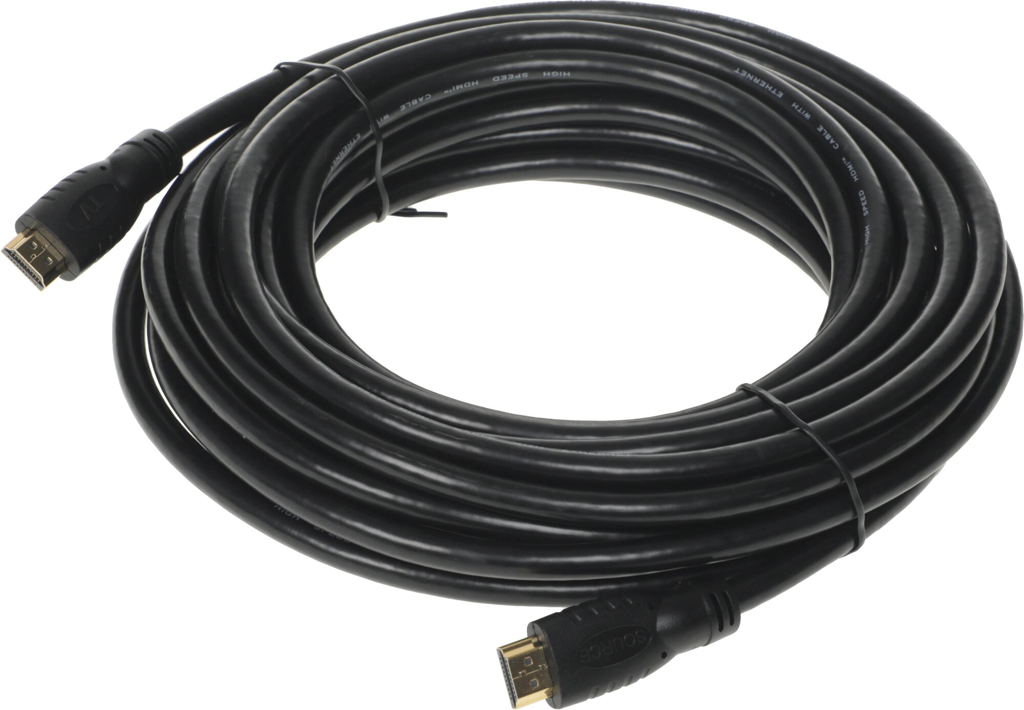 Кабель аудио-видео Buro HDMI 2.0 HDMI (m)/HDMI (m) 10м. Позолоченные контакты черный (BHP HDMI 2.0-1
