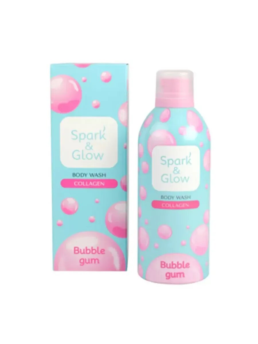 SPARK&GLOW Bubble gum body wash Гель-пена для душа с 350 мл