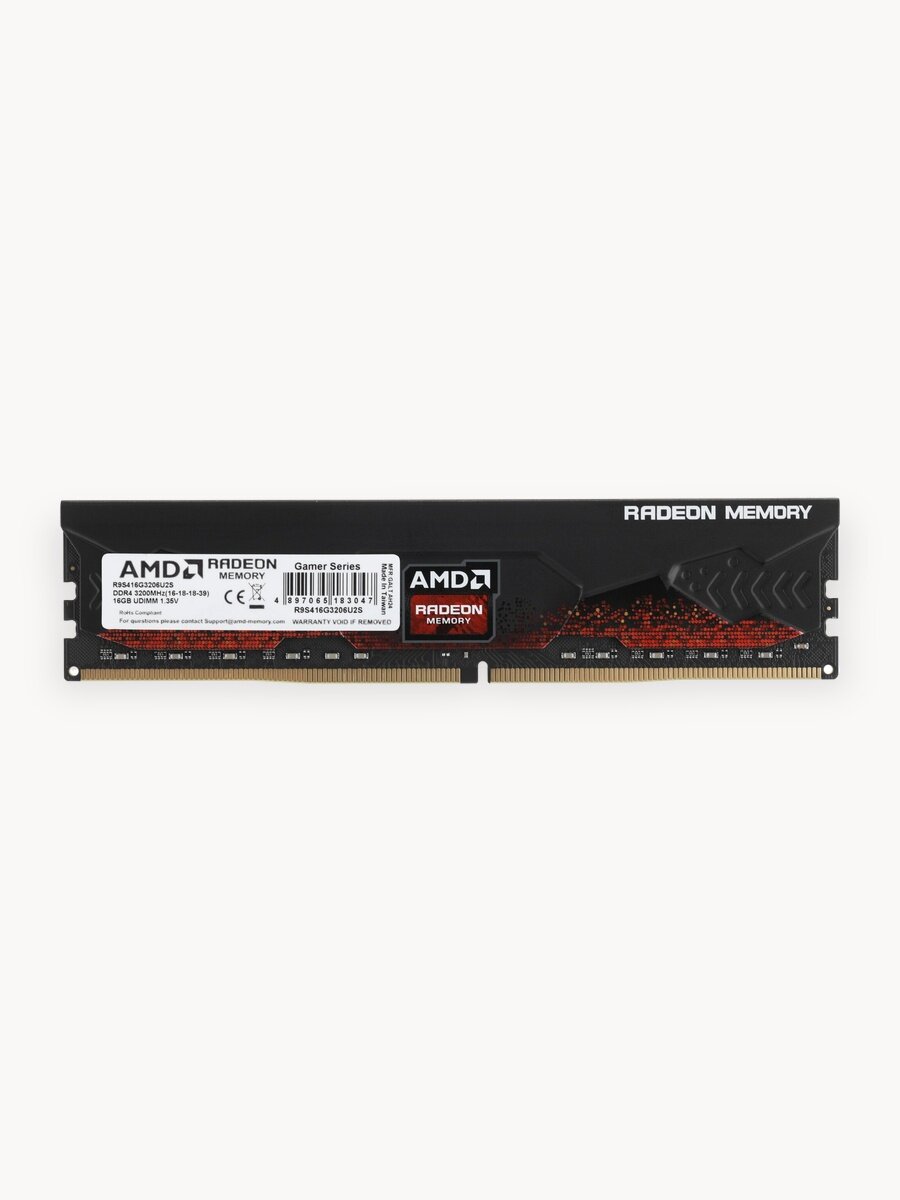 Оперативная память AMD R9 R9S416G3206U2S DDR4 - 1x 16ГБ 3200МГц, DIMM, Ret