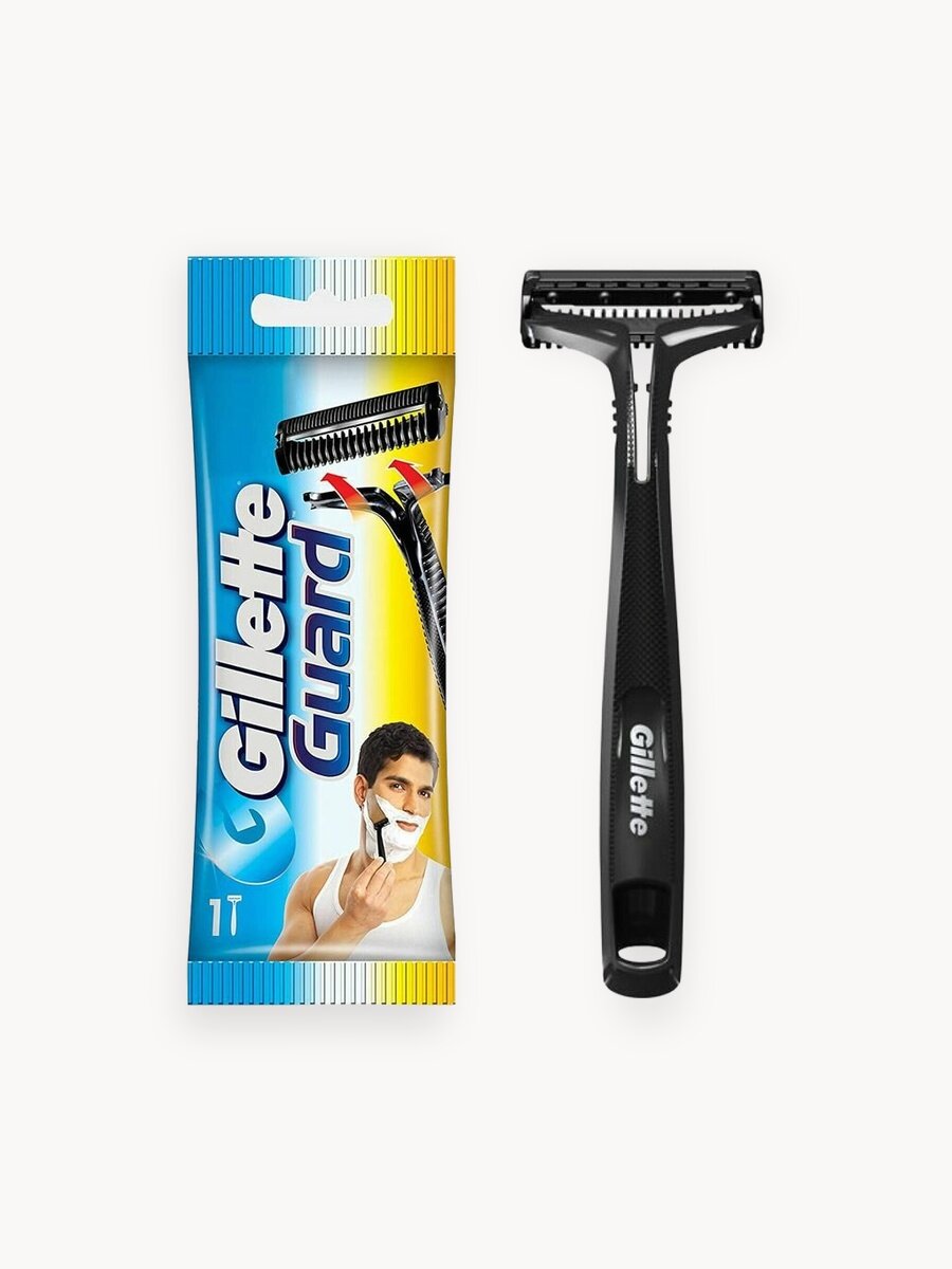Gillette Guard Cтанок для бритья бритва мужская+6кассет