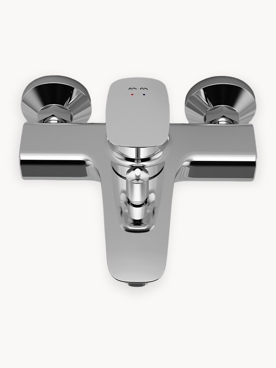 Смеситель для ванны/душа AM.PM Spirit 2.1 переключатель с ванна/душ с возможностью механической фиксации, латунь