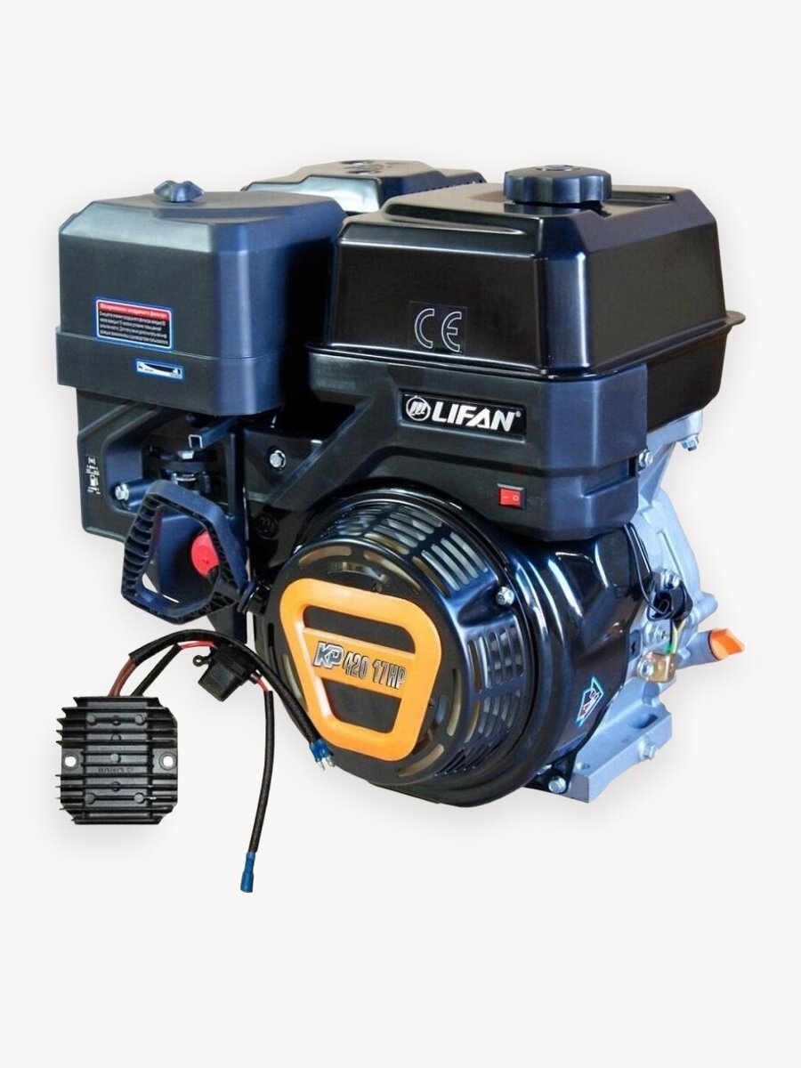 Бензиновый двигатель LIFAN KP420 17 л. с. (вал 25 мм)