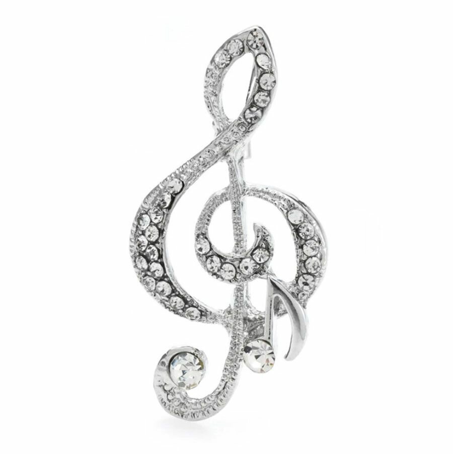 Брошь, стразы