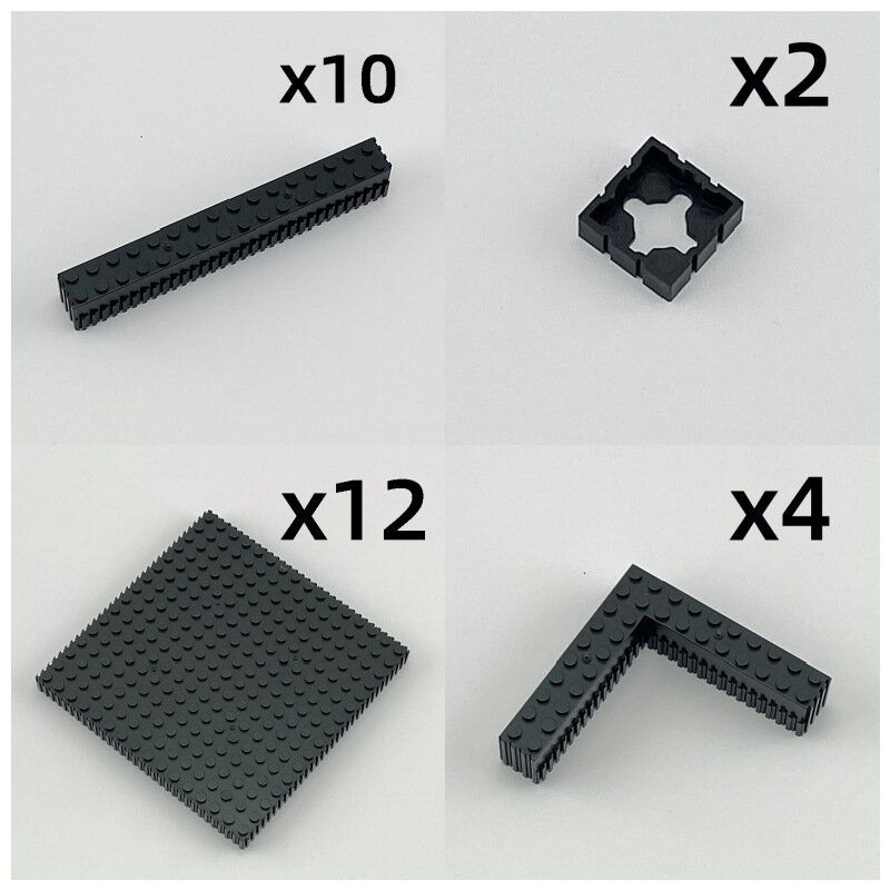 Маленькая деталь, совместимая с LEGO 65806, комбинация стен из строительных блоков, базовая плита, фигурка MOC, рамка пиксельной живописи, мозаичный пазл