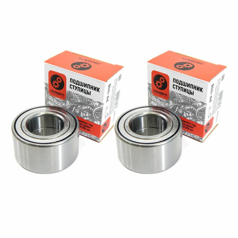 Комплект подшипников передней ступицы Калина, Приора, Гранта (металлический сальник) 2шт.