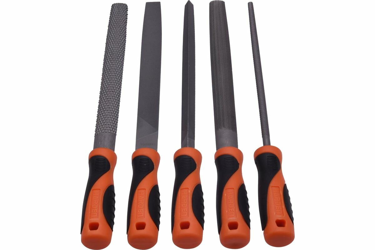 Набор профессиональных напильников, 5 предметов, сталь Т12 // HARDEN 610631