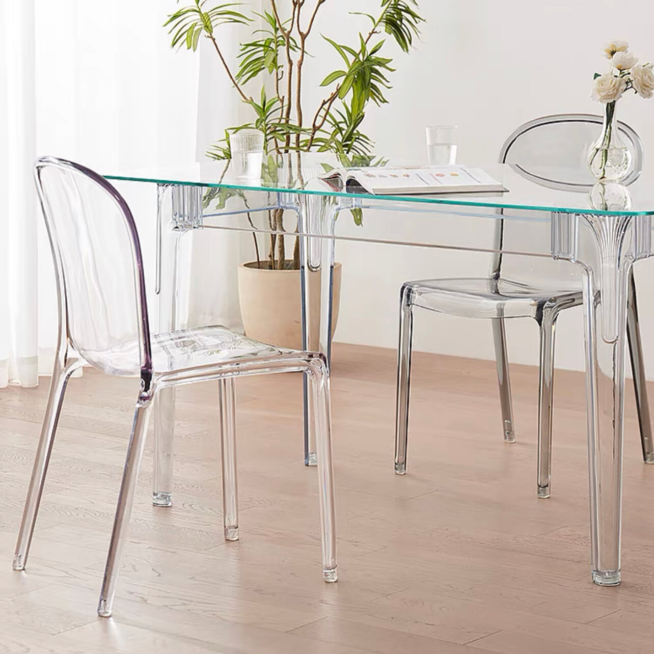 Прозрачный пластиковый стул Asola (Прозрачный)