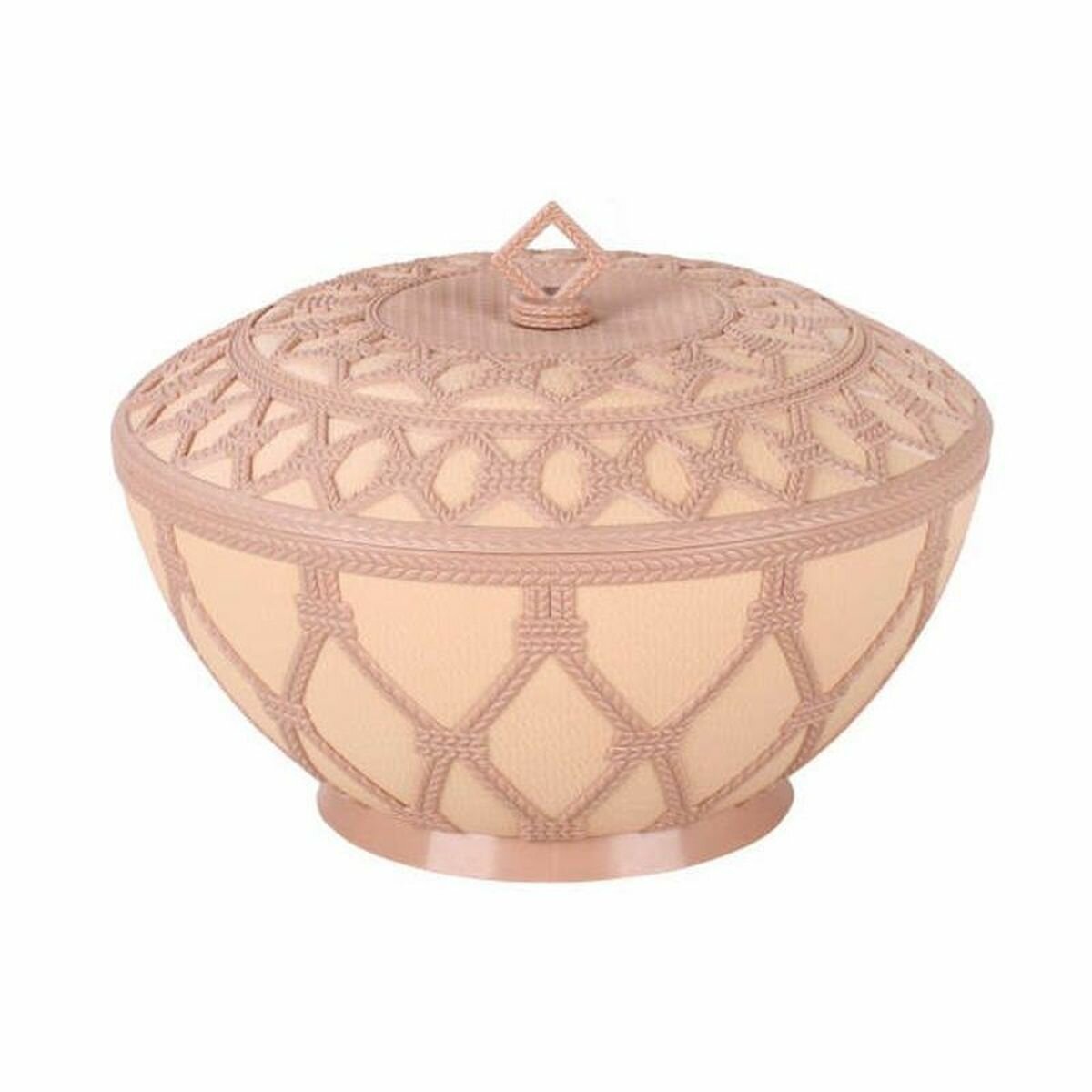 Сухарница Арабеска 1,7л (с крыш.) (св. корич.-какао) М6501