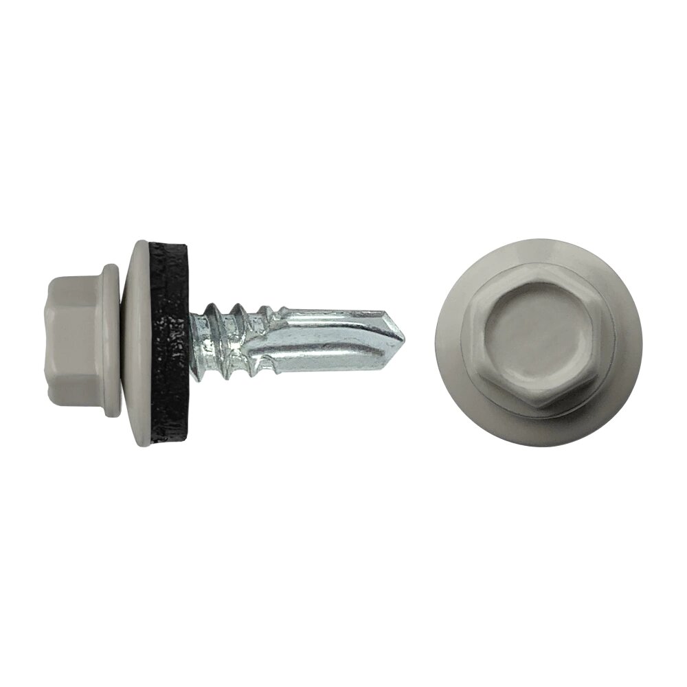 Кровельные саморезы по металлу FIXBERG, 5,5х19 мм 70 шт RAL7004