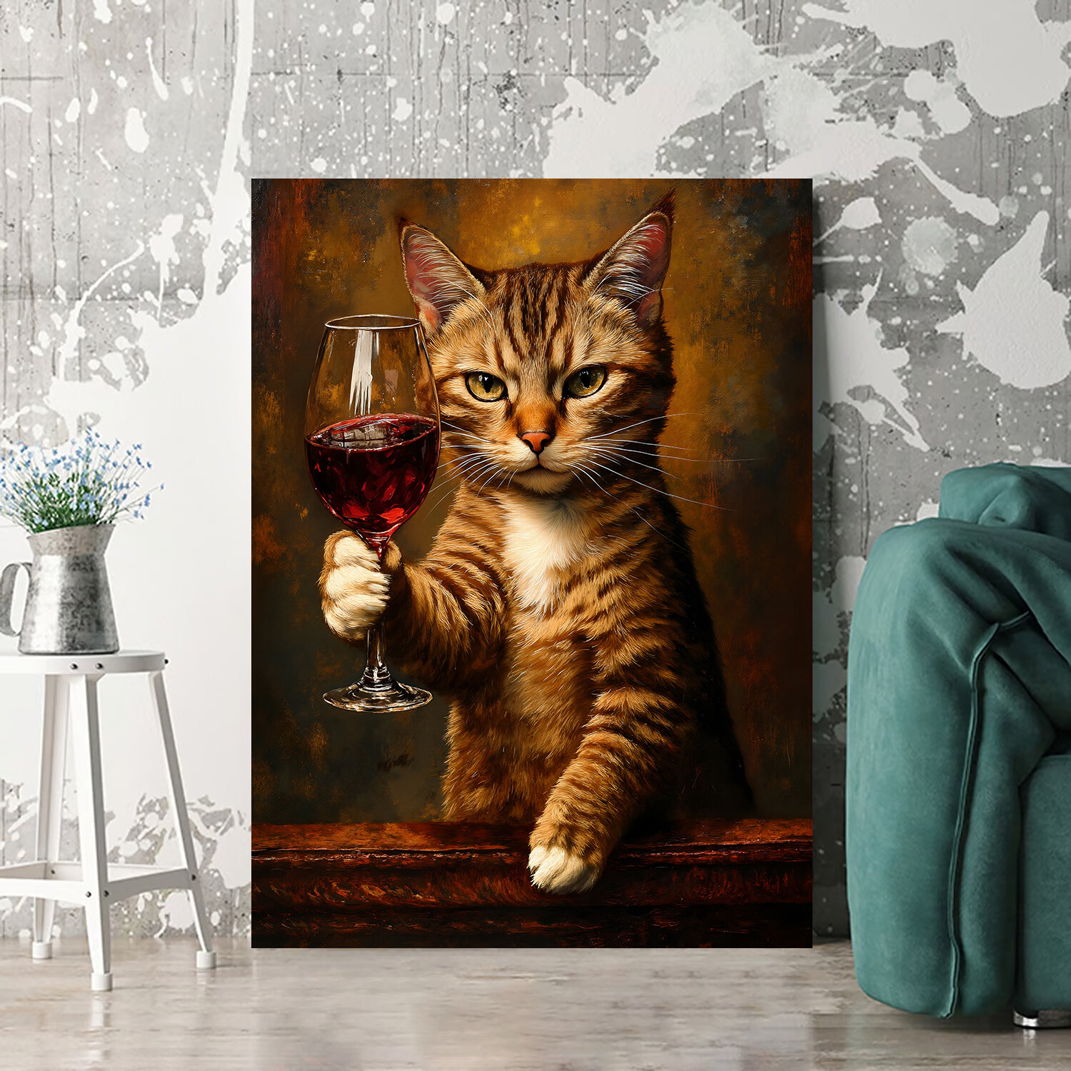 Коты / Картина с животными, картина с котом / на стену, 40х60 см.