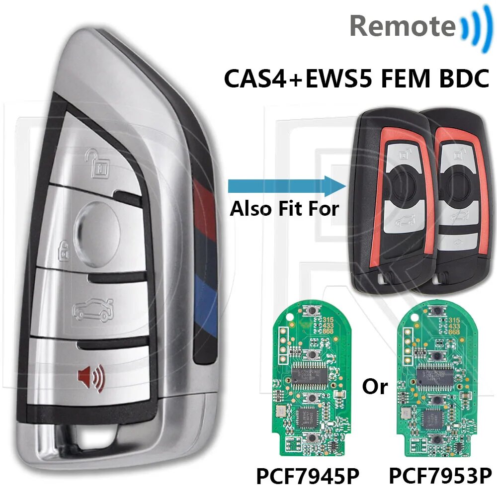 DR Great ID49 PCF7945P/7953P чип 315/433 434/868 МГц бесконтактный CAS4 + FEM автомобильный дистанционный ключ для BMW 1 3 5 7 серии X1 X3 X5 X6 X7