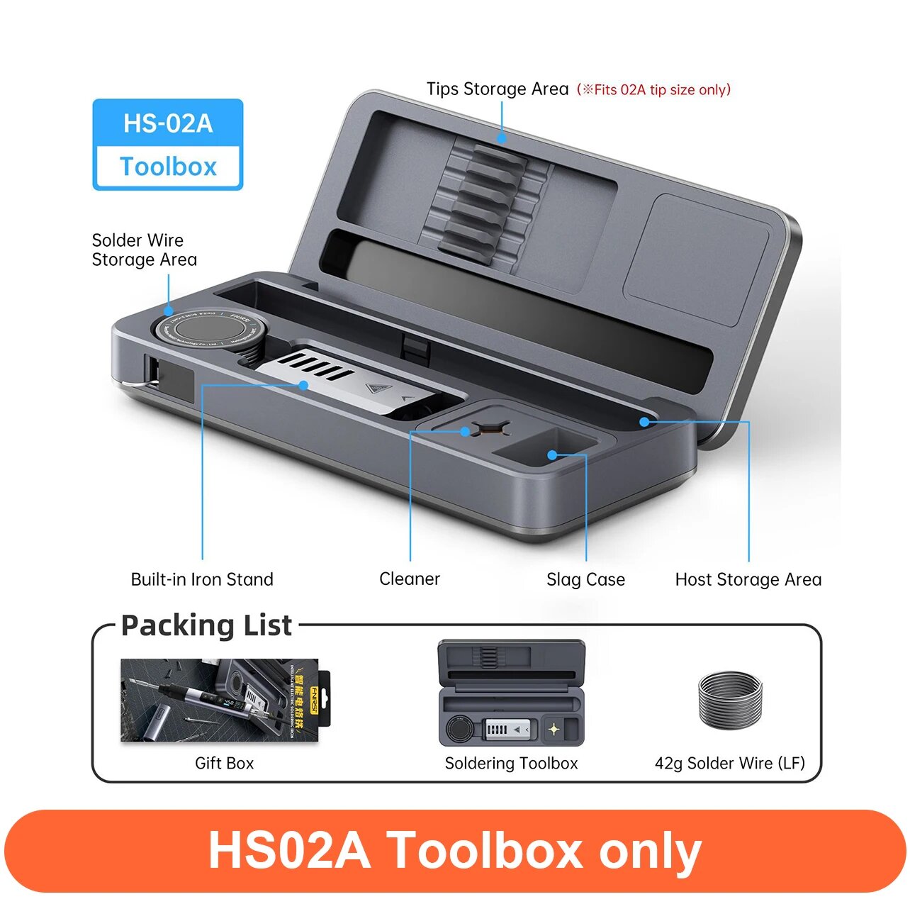 FNIRSI HS-02 набор инструментов для пайки HS02A Toolbox only