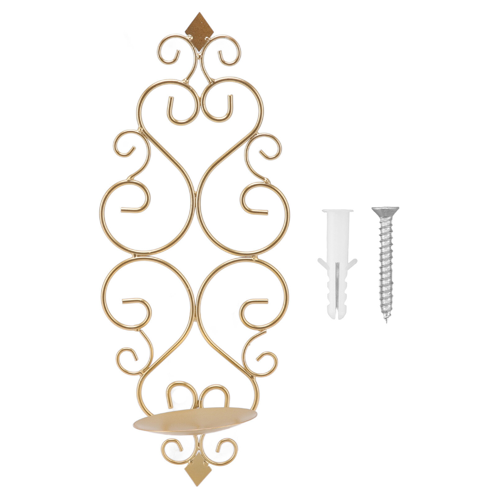 Подсвечник железный подсвечник складной настенное крепление бра украшение дома для комнаты металл золото