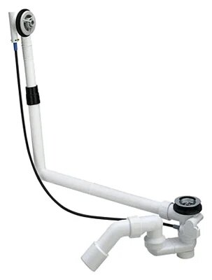 Слив-перелив для ванны Viega Multiplex 308889 полуавтоматический, хромированный