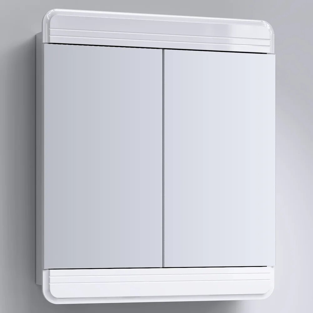 Зеркало-шкаф Aqwella Корсика 60 60 см, белое, в современном стиле, зеркало настенное в ванную