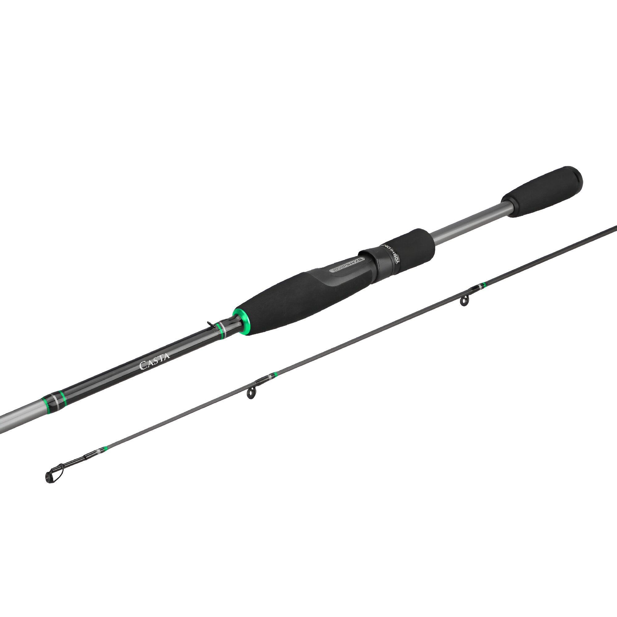Удилище спиннинговое Yoshi Onyx Casta 8, 702L, 2,1м, 3-15г, кольцами из оксида алюминия премиум класса
