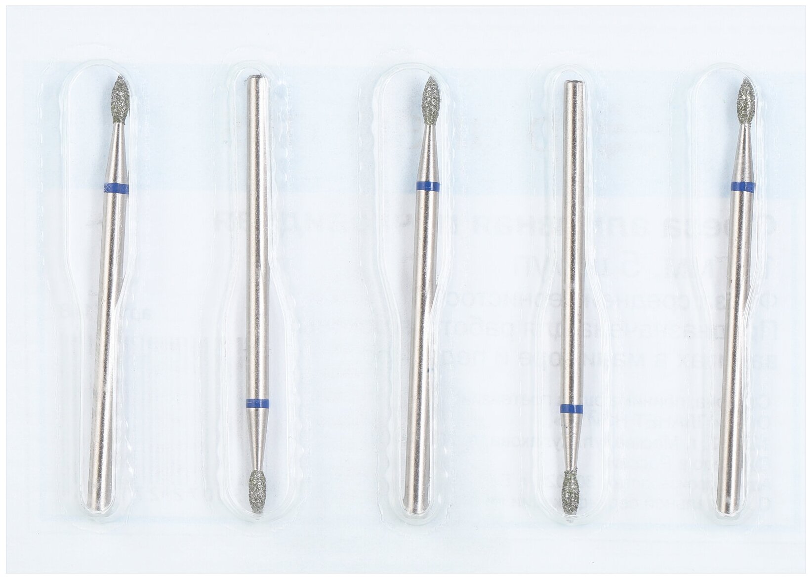 Planet Nails, Фреза алмазная почковидная 1,8 мм, 5 шт/уп