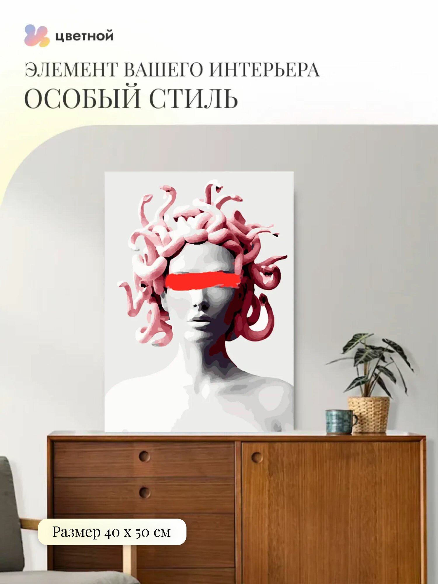 Картина по номерам Горгона