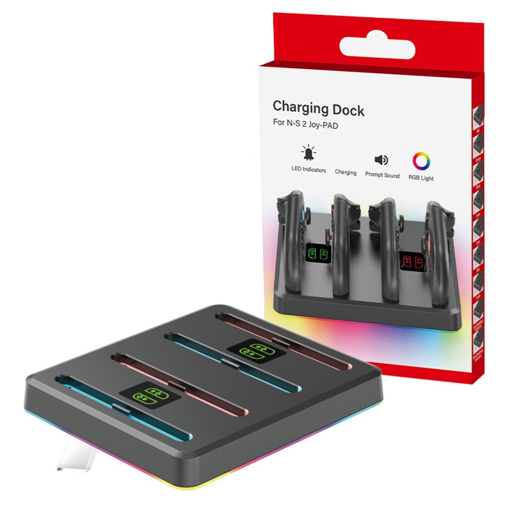 Цветная док-станция для зарядки контроллеров для геймеров NS2