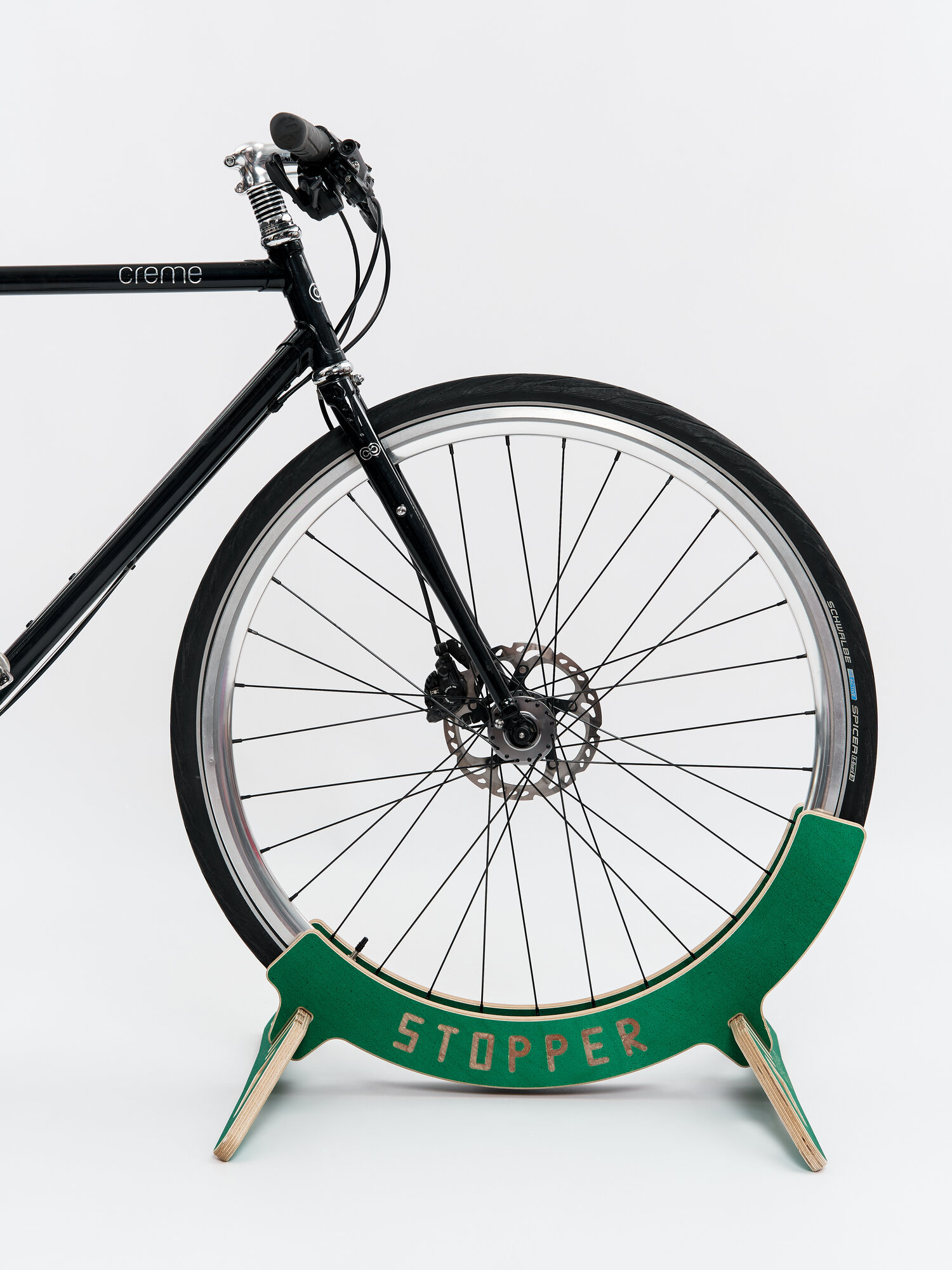 Велопарковка и подставка для велосипеда напольная 24-29 зелёная