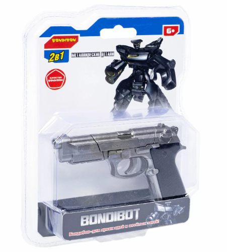 Трансформер 2в1 BONDIBOT Bondibon робот-пистолет Беретта М92 ВВ5905