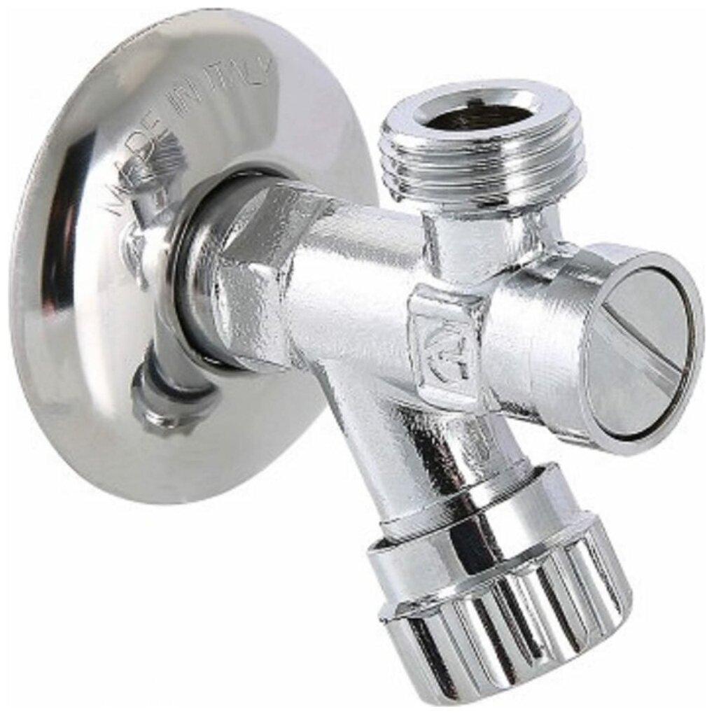 Вентиль VALTEC (VT.282. GBC.0405) 1/2 НР(ш) х 3/4 НР(ш) для подключения с/т приборов с фильтром