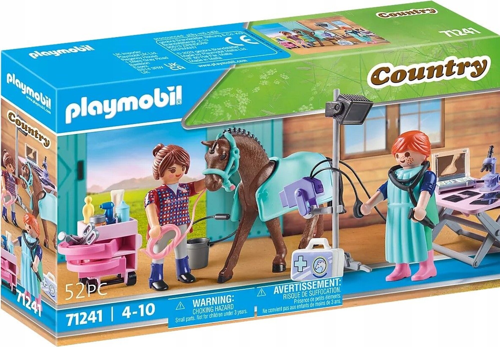 Конструктор Playmobil Country - Ветеринар с фигуркой лошади - Плеймобиль 71241