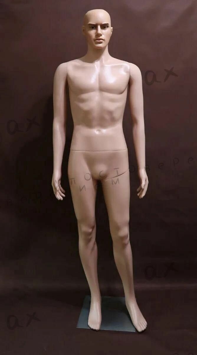 Манекен мужской в полный рост, натуралистичный разборной манекен пластиковый на металлической подставке, для витрины и магазина одежды презентационный манекен для демонстрации костюмов и рубашек