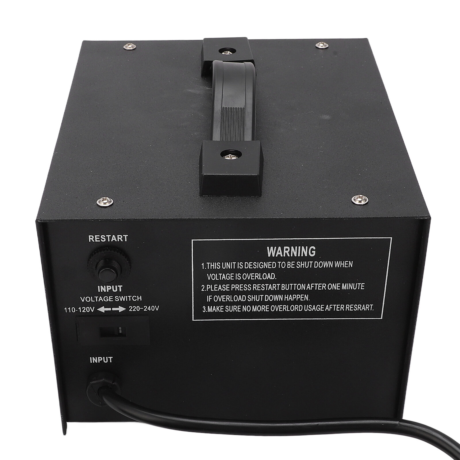 Трансформатор напряжения, повышающий понижающий преобразователь, 1200 Вт, регулируемый, 110–120 В, 220–240 В, вход переменного тока, вилка стандарта США