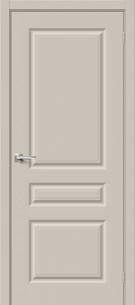 Межкомнатная Дверь Эмаль Bravo Скинни-14 Creamy 900x2000мм(полотно 1шт) / Браво