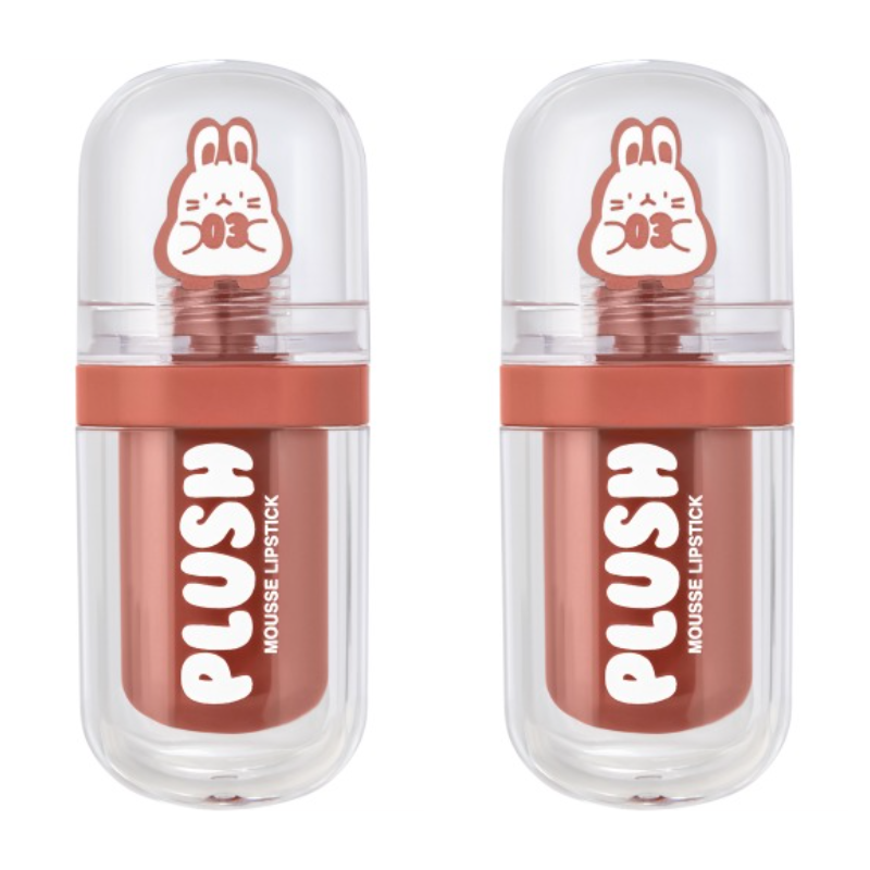 Помада Beauty Bomb для губ муссовая Mousse Lipstick «Plush», тон 03, 2 штуки
